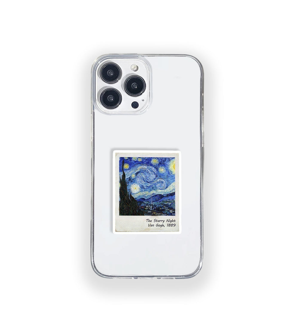 Van Gogh Polaroid Aesthetic Silicone Clear Case | iPhone & Android ...