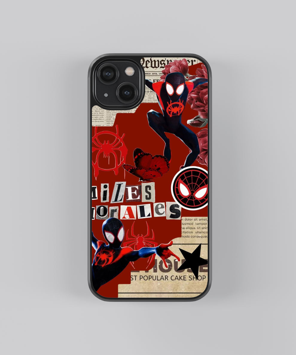 Spider Man Miles Morales Pop Culture Glass Phone Case Cover for iPhone ...