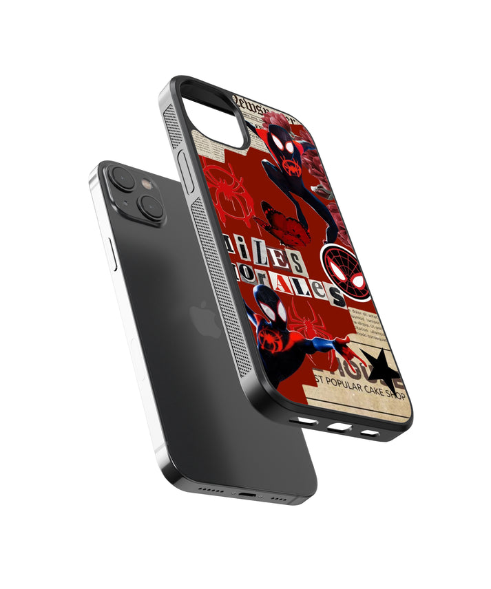 Spider Man Miles Morales Pop Culture Glass Phone Case Cover for iPhone ...