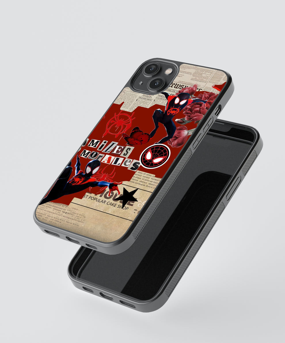 Spider Man Miles Morales Pop Culture Glass Phone Case Cover for iPhone ...