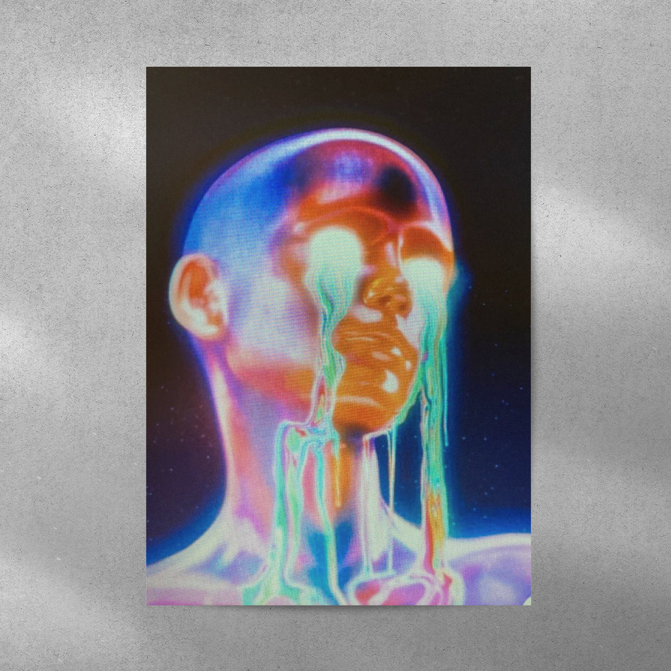 Cry Y2K Aesthetic Metal Poster by Culltique