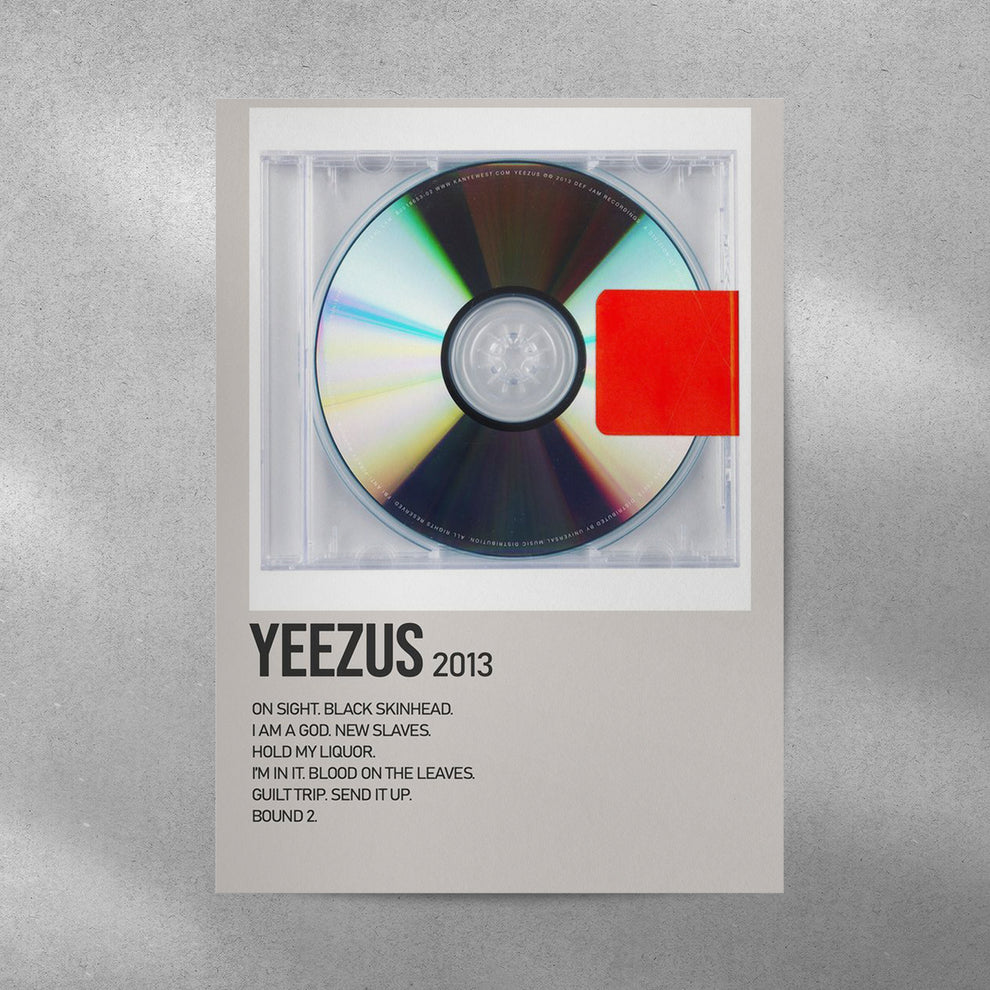 Kanye West Yeezus Spotify Aesthetic Metal Poster by Culltique