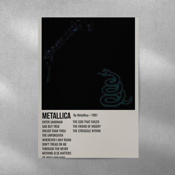 Metallica Spotify Aesthetic Metal Poster by Culltique